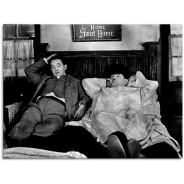 Artland Wandbild &raquo;Dick und Doof I&laquo; Stars 1 Stk. tlg. als Alubild, Leinwandbild in verschied. Gr&ouml;&szlig;en schwarz B/H/T: 40cm x 30cm, Leinwandbild Stars Querformat,