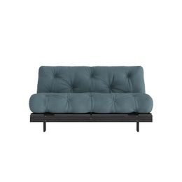 Karup Design Daybett &raquo;Roots Sofa Bed, Schlafsofa,, Bettfunktion, FSC -Massivholz,&laquo; Inkl. Futonmatratze, Made in Europe, langlebig, B: 140 oder 160 cm blau Bezug: 