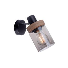JUST LIGHT Wandleuchte &raquo;PASQUAL&laquo; E27 1 Stk. ExklusiveE27 schwarz 1, 1 Stk.