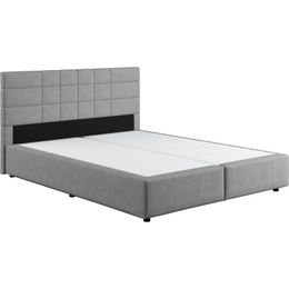 COTTA Boxbett &raquo;Nala&laquo; wahlweise mit Matratze und Topper erh&auml;ltlich grau 100% Polyester Struktur soft ohne Matratze, Liegefl&auml;che B/L: 140cm x 200cm, 
