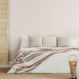 WOW Vliestapete &raquo;LINEN SHIMMER&laquo; uni Design Tapeten wei&szlig; Vlies B/L: 0,52m x 10m, Rollen: 1