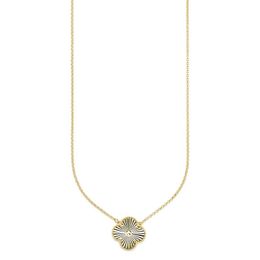Aniston Jewelry & Watches Damen Aniston JEWELRY & WATCHES Kette mit Anh&auml;nger &raquo;Schmuck Geschenk Kette mit Anh&auml;nger Bl&uuml;te&laquo; gold Silber 925 (