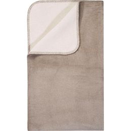 Pad Wohndecke &raquo;HOBART&laquo; Zweifarbige Wendeoptik, Ziernaht, OEKO-TEX , Made in Europe grau Mischgewebe B/L: 150cm x 200cm