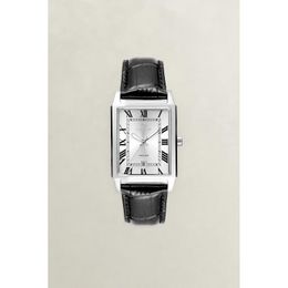 Gant Herren Quarzuhr &raquo;Staten Island&laquo; Armbanduhr, Herrenuhr, Lederarmband, analog, Tag schwarz Einheitsgr&ouml;&szlig;e