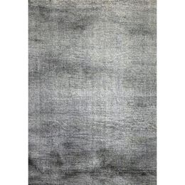 Kayoom Hochflor-Teppich &raquo;Luxe 525&laquo; rechteckig 45 mm H&ouml;he Hochflor, Kaninchenfell Haptik, Schlafzimmer grau Polyester B : 160cm 1 Stk., 45mm, L: 230cm