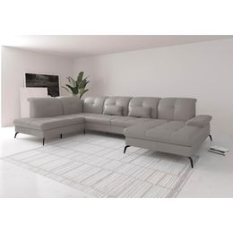 Sit & More sit&more Wohnlandschaft &raquo;Amica, U-Form, inkl. Sitztiefenverstellung und Armteilverstellung&laquo; wahlweise mit Kopfteilverstellung, Schlaffunktion und 