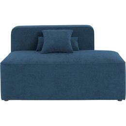 Home Affaire Recamiere &raquo;Sundstrup&laquo; Modulserie, individuelle Zusammenstellung blau 100% Polyester B/H/T: 140cm x 76,5cm x 93cm, Struktur weich, 