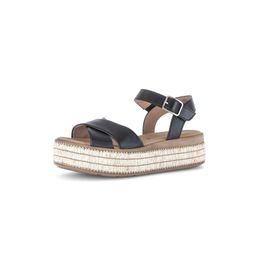 Gabor Plateau Sandalen in schwarz | Gr.: 40,5