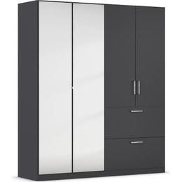 Rauch Dreht&uuml;renschrank &raquo;Kleiderschrank Schrank Garderobe Schlafzimmerschrank PADUA&laquo; voll aufgelegte Spiegelt&uuml;ren, zwei gro&szlig;e Schubladen MADE IN 