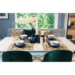 Adam Platzset &raquo;Maroccan Shiraz&laquo; GOTS organic,zertifiziert durch CERES 0242,Made in Germany gelb Obermaterial: 100% Baumwolle B/L: 40cm x 40cm, 2 Stk., Bio-