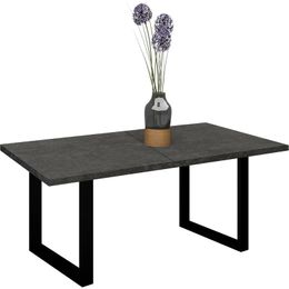 M&auml;usbacher Esstisch &raquo;Big System&laquo; Metallgestell in U-Form, ausziehbar grau B/H/T: 140cm x 73cm x 90cm, U-Gestell