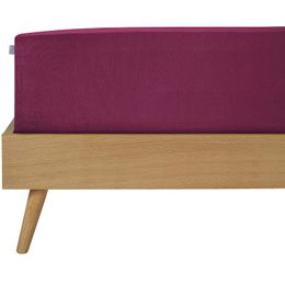 Schiesser Spannbettlaken &raquo;Jessi aus 100% Baumwolle&laquo; f&uuml;r Matratzen bis zu 22 cm H&ouml;he, MADE IN GREEN by OEKO-TEX lila Jersey, Obermaterial: 100% Baumwolle B/L: 
