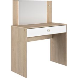 Schminktisch &raquo;MAKE UP&laquo; Eleganter und praktischer Schminktisch mit einem Schubfach braun B/H/T: 94cm x 121cm x 44cm