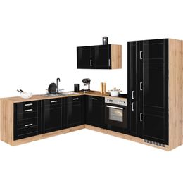 KOCHSTATION Winkelk&uuml;che &raquo;KS-Tinnum&laquo; ohne E-Ger&auml;te, Stellbreite 240/270 cm schwarz B/H/T: 240cm x 270cm
