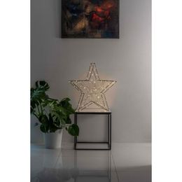 Konstsmide LED Stern &raquo;Weihnachtsstern, Weihnachtsdeko&laquo; LED-Modul 1 Stk. LED Metallstern, schwarz schwarz 100, &Oslash; 60cm H: 60cm, 1 Stk.