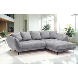 exxpo - sofa fashion Ecksofa &raquo;Midway Easy-Lift-Bettfunktion, 15cm bodenfrei, bequem, Breite 282cm&laquo; inkl. Bettfunktion und praktischem Bettkasten, L-