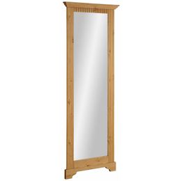 OTTO home Spiegel &raquo;Rustic, Garderobenspiegel, Landhausstil&laquo; Rahmen in Kiefer massiv, H&ouml;he 190 cm, mit Zierfr&auml;sungen beige Glas B/H/T: 64cm x 190cm x 