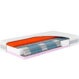Hn8 Taschenfederkernmatratze &raquo;Sleep Balance TFK, Wendematratze mit 2 H&auml;rtegraden&laquo; 24 cm hoch Raumgewicht: 40 kg/m&sup3; 500 Federn 1-tlg., 1 Stk. tlg. in 90 x 