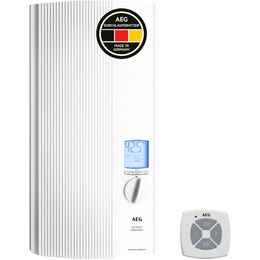 AEG Haustechnik Komfort-Durchlauferhitzer &raquo;DDLE TD&laquo; 27 kW, vollelektronisch, LC-Display, ECO-Funktion, Regendusche wei&szlig; 26 kW