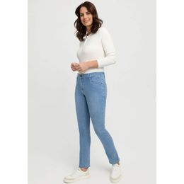 Wonderjeans Damen wonderjeans Slim-fit-Jeans &raquo;Classic&laquo; Klassischer gerader Schnitt blau 40, L&auml;nge 30