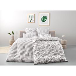 OTTO home Bettw&auml;sche &raquo;Nordby&laquo; 2 Stk. Bettw&auml;sche aus Baumwolle, skandinavisches Design, ab Gr&ouml;&szlig;e 135x200 cm Seersucker, Obermaterial: 100% Baumwolle B/