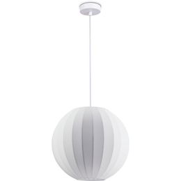 Paco Home Pendelleuchte &raquo;HUGO PD1&laquo; E27 wei&szlig; 1, &Oslash; 30cm H: 182,5cm
