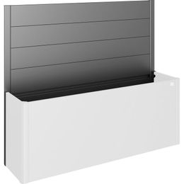 BioHort Sichtschutzelement f&uuml;r Hochbeet DaVinci grau Stahlblech H/L: 91cm x 2,01m