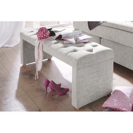 Home Affaire Sitzbank &raquo;Claire&laquo; grau B/H/T: 162cm x 51cm x 46cm, Polyester