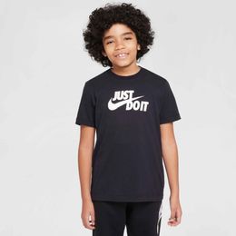 Nike Sportswear Kinder T-Shirt "Nike Sportswear Big Kids' T-Shirt", schwarz, Gr. XS, Obermaterial: 100% Baumwolle, Shirts, F&uuml;r Kinder und Jugendliche