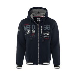 Carisma Herren Sweatjacke "Carisma Sweatjacke", blau, Gr. XXL, Obermaterial: 70% Baumwolle CO. 30% Polyester PES., Sweatjacken, Regular