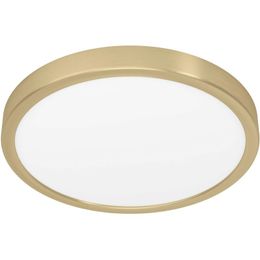 Eglo Deckenleuchte &raquo;FUEVA 5 Deckenlampe, IP44, geringe Aufbauh&ouml;he, 20 Watt, Rund&laquo; LED-Modul 1 Stk. Warmwei&szlig; Aufbauleuchte, Badezimmer, Bad-Deckenlampe