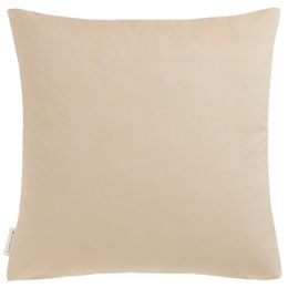 Tom Tailor HOME Dekokissen &raquo;Organical&laquo; bestickt gr&uuml;n Mischgewebe B/L: 45cm x 45cm, 1 Stk.