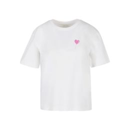 MISS TEE Damen T-Shirt "Miss Tee Take Me Away Tee", wei&szlig;, Gr. S, bedruckt, 100% Baumwolle, Shirts