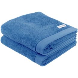 Tom Tailor HOME Handtuch &raquo;COLOR BATH&laquo; 100% Baumwolle, 50x100 cm, uni, gro&szlig;e Farbauswahl blau Frottier, Frottier B/L: 50cmx100cm, 2 Stk., Frottier
