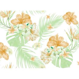 Livingwalls living walls Fototapete &raquo;Designwalls Tropical Art 2&laquo; glatt Vlies, Wand, Schr&auml;ge, Decke bunt Vlies B/L: 3,5m x 2,55m