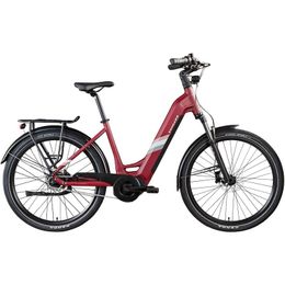 Z&uuml;ndapp Z&uuml;ndapp Unisex &raquo;X800&laquo; 7 Gang Nabenschaltung Mittelmotor 250 W Pedelec, Elektrofahrrad f&uuml;r Damen und Herren rot 48cm, 27,5 Zoll (69,85cm)