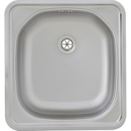 respekta Einbausp&uuml;le silber Edelstahl Einheitsgr&ouml;&szlig;e