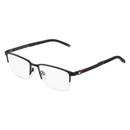 Tommy Hilfiger TH1917 Brille Herren | Fassung: Halbrand, Quadratisch, Schwarz Matt