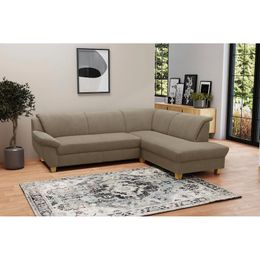 Home Affaire Ecksofa &raquo;Yesterday zeitlos und elegant, bequeme Armlehnen, L-Form&laquo; wahlweise mit Bettfunktion, auch in Cord braun 100% Polyester;