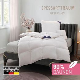 Spessarttraum Daunenbettdecke &raquo;First Class&laquo; normal F&uuml;llung 90Daunen10FedernKlasse1Downpasszertifiziert 1 Stk. tlg. 5 W&auml;rmeklassen & 6 Gr&ouml;&szlig;en, 