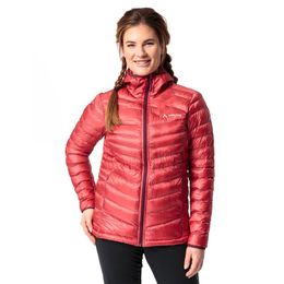 Vaude Damen Vaude Steppjacke mit Kapuze mit Rei&szlig;verschlusstaschen, mit synthetischer Daunenf&uuml;llung rot 34