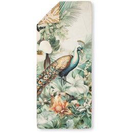 Descanso Reisehandtuch &raquo;Dana&laquo; Mikrofaser, 75x180, Schnelltrocknend, Reisen, Sport, Yoga, Wendeoptik bunt Microfaser, Mikrofaser B/L: 75cmx180cm, 1 Stk., Blumen