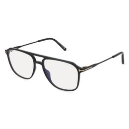 Tom Ford FT5665-B Brille Herren | Fassung: Vollrand, Pilot, Schwarz