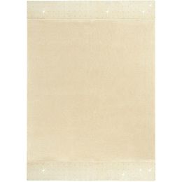Wollteppich &raquo;Noblesse&laquo; rechteckig 20 mm H&ouml;he reine Wolle, handgekn&uuml;pft, Wohnzimmer beige Wolle B : 200cm 1 Stk., 20mm, L: 300cm