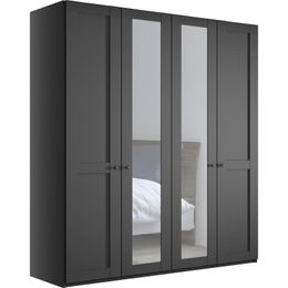 Wiemann Kleiderschrank &raquo;G&ouml;teborg, mit 95&deg; &Ouml;ffnungswinkel, Made in Germany&laquo; inkl. Spiegel und T&uuml;rend&auml;mpfung, moderner Landhausstil grau Glas, 