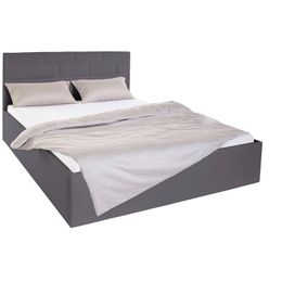 Westfalia Schlafkomfort Polsterbett inkl. Bettkasten bei Ausf&uuml;hrung mit Matratze grau Bezug Bett: 100% Polyester;Bonnell-Federkernmatratze: 51% Polypropylen, 39% Polyester, 