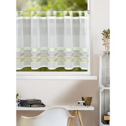 HOMING Panneaux &raquo;Carmen&laquo; Schlaufen 1 Stk. tlg. Fertigschal gr&uuml;n Polyester 45cm, Schlaufen, 140cm