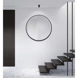 Talos Wandspiegel dekorativer runder Spiegel mit Aluminiumrahmen, &Oslash; 120 cm schwarz &Oslash; 100cm
