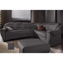 Sit & More sit&more Ecksofa &raquo;Benson L-Form&laquo; wahlweise mit Schlaffunktion grau NaturLeder;Luxus-Microfaser;Luxus-Kunstleder;Primabelle -Microfaser B/H/T: 265cm x 