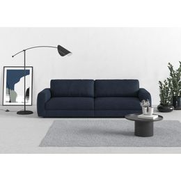 Trendmanufaktur Big-Sofa &raquo;Bourbon Mega, bequem, viel Platz, Breite 264cm,&laquo; extra tiefe Sitzfl&auml;che, wahlweise mit Sitztiefenverstellung bestellbar blau